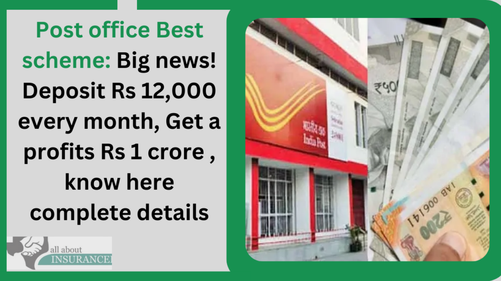 Post office Best scheme: Deposit Rs 12,000 every month, Get a profits ...