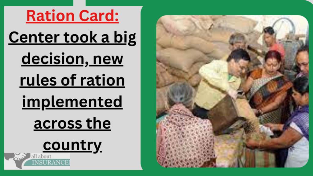 Ration Card: Center took a big decision, new rules of ration ...